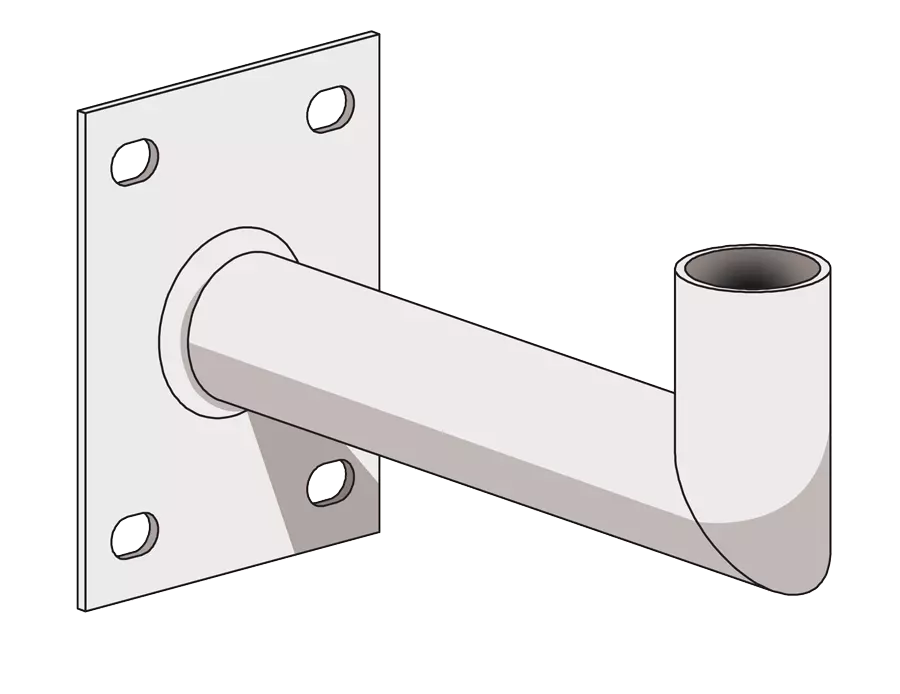 BL-10 | Flat Back Plate Wall Mounting Bracket | MagniFlood.com