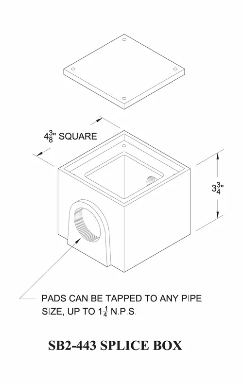 SB2-443 | Large Splice Box | MagniFlood.com - MagniFlood