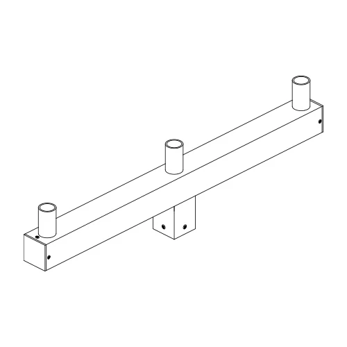 BS-34 - Square Tube Mounting Bracket | MagniFlood.com
